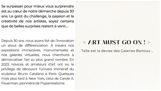 GALERIES BARTOUX A 30 ANS